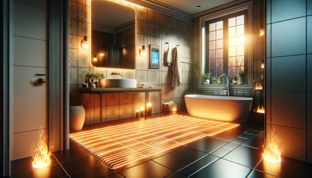Exploring Heated Bathroom Flooring - Home Lovely