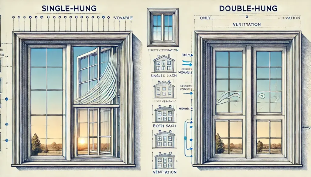 Single-Hung vs Double-Hung Windows - Home Lovely
