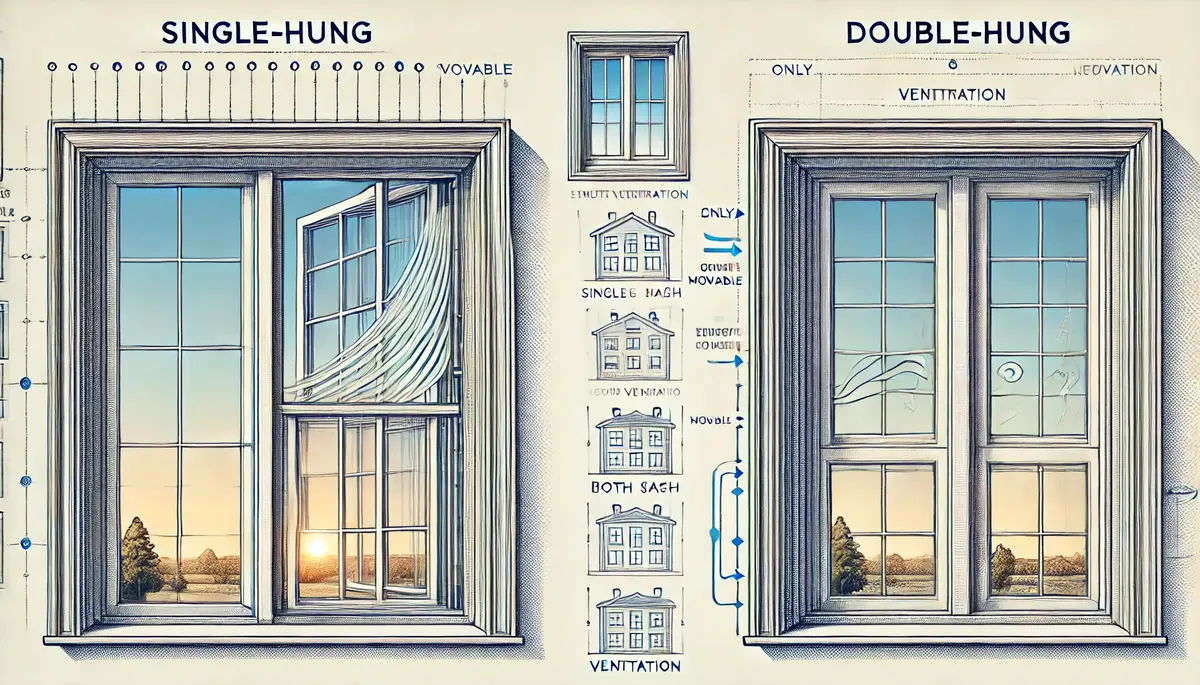 Single-Hung vs Double-Hung Windows - Home Lovely