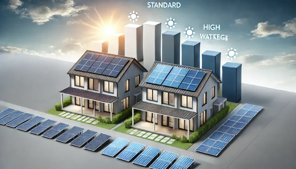 Standard vs High Wattage Solar Panels - Home Lovely