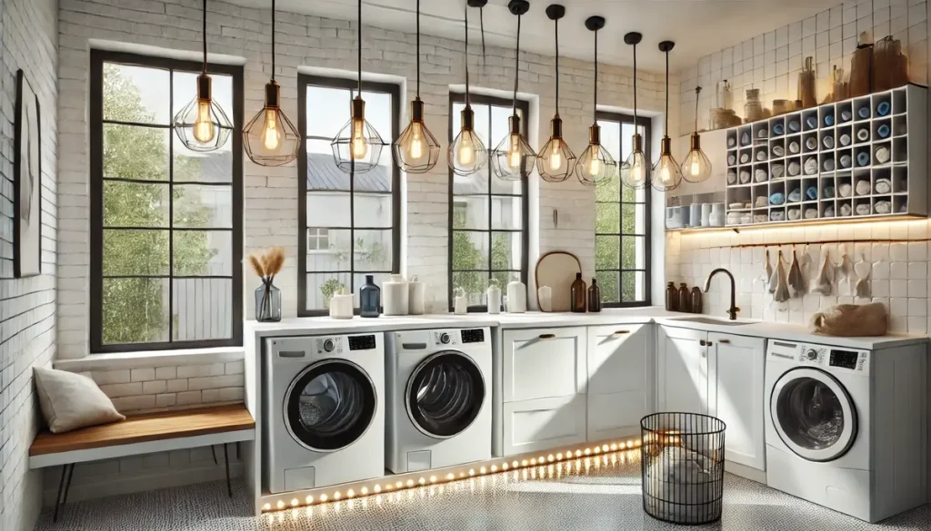 Laundry Room Lighting Hacks: Simple Upgrades - Home Lovely